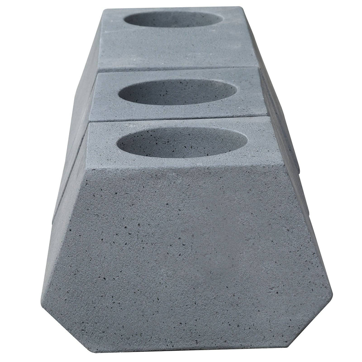 Set Of 3 Outdoor/Indoor Fiberglass Concrete Planter Box And Bench Xk ...