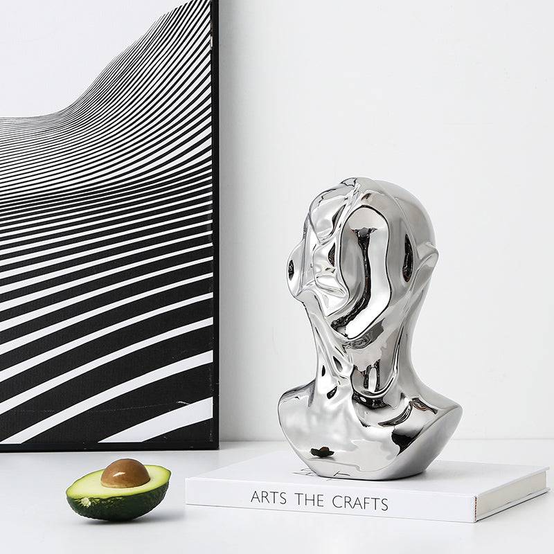 Silver Abstract Human Ornament-C Fa-D21069C | ebarza