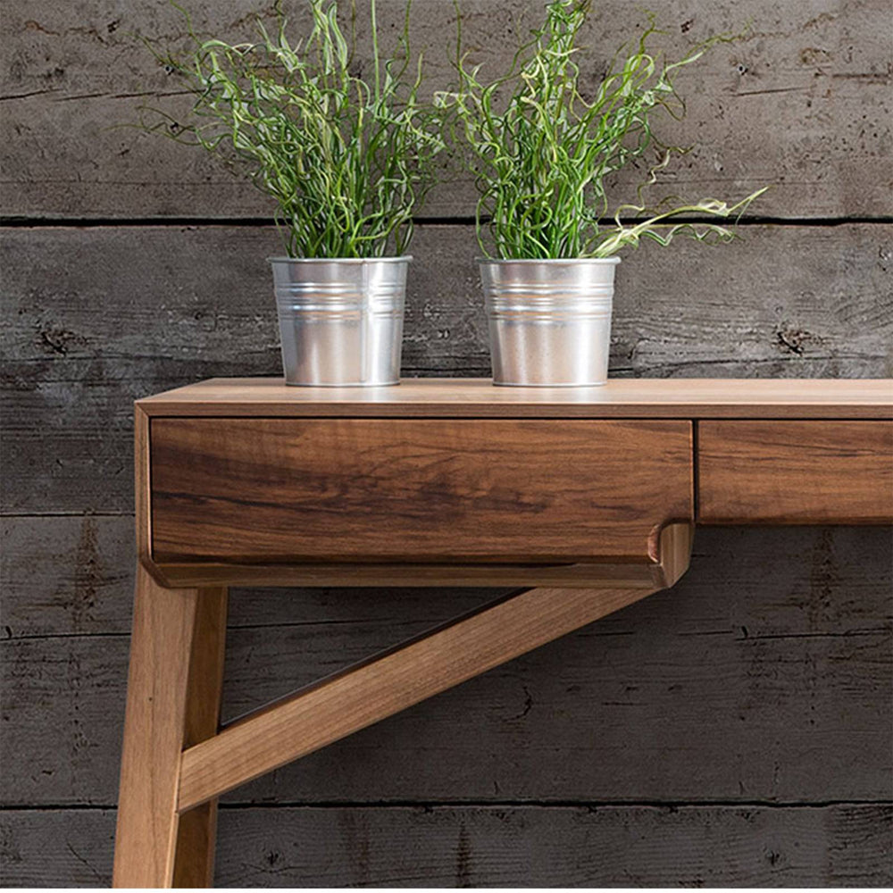 Master walnut and golden based Console\Desk 140 cm BSZ17421C