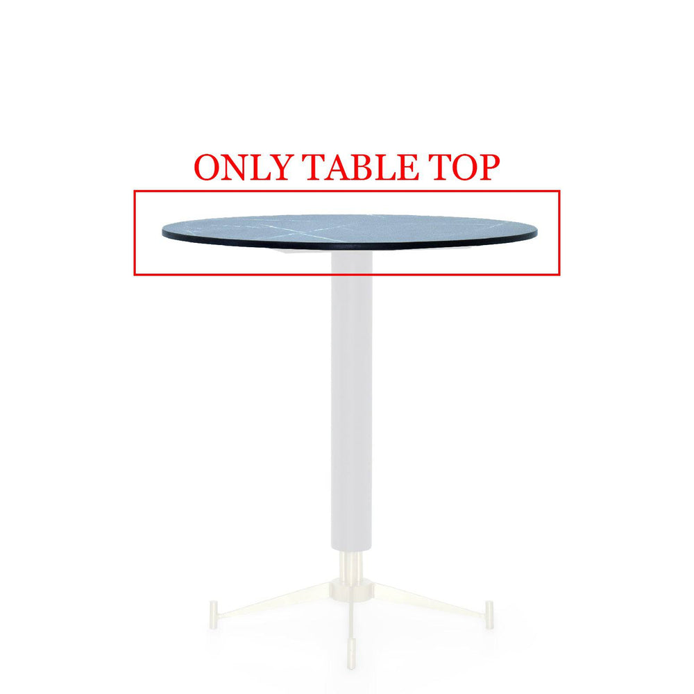 Solid Dark Empredor Round Dining Table Top D70 Sanc-T5743 | ebarza