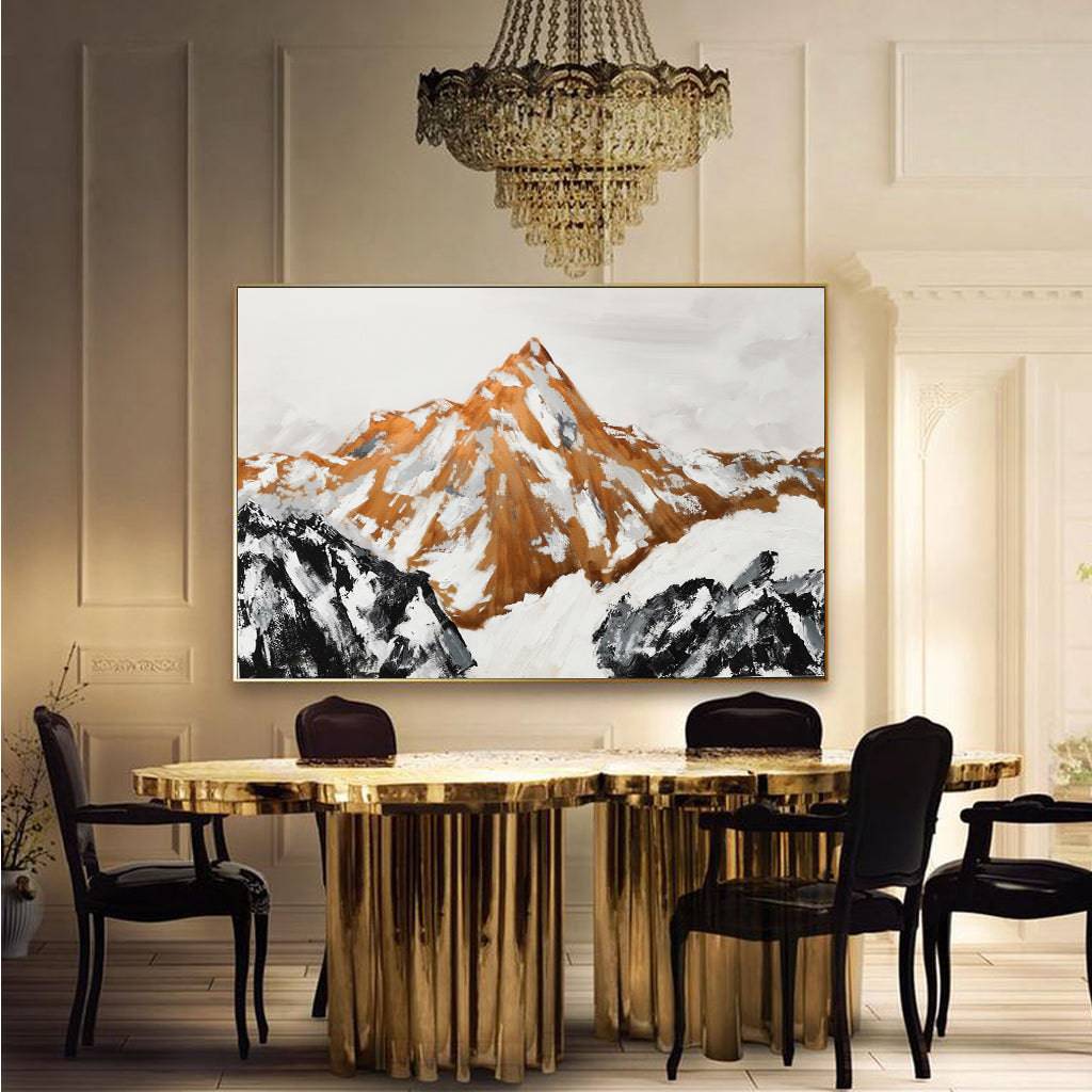 The Golden Mountain Hand Painted Art Painting With Frame 180X120 Cm So