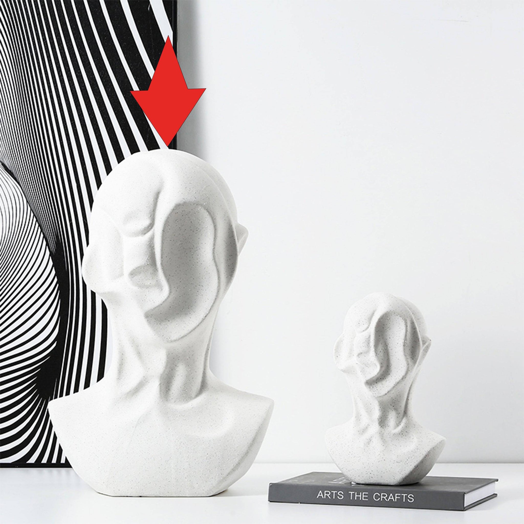 White Abstract Human Ornament-A Fa-D21069A | ebarza