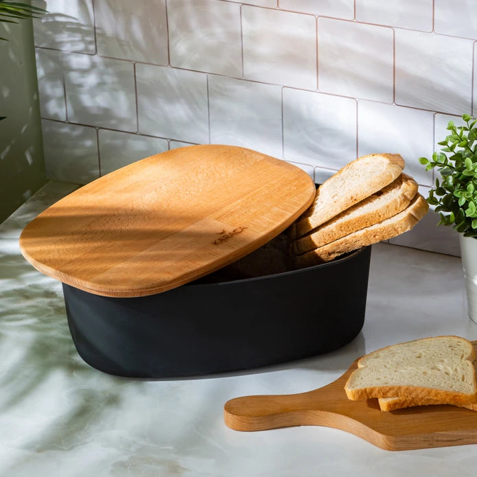 Karaca Nef Melamine Black Bread Box 153.03.08.2749 | ebarza